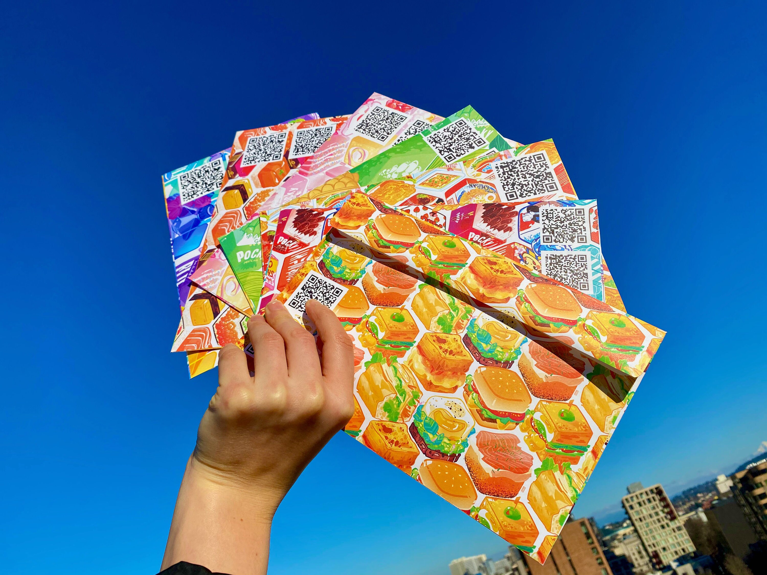 Food Cube Envelope Set of 6 Stationary and Letter Writing - Etsy