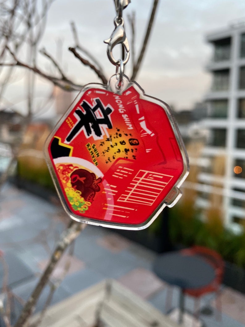 Shin Ramen Double Sided Food Cube Key Chain Kawaii Anime | Etsy