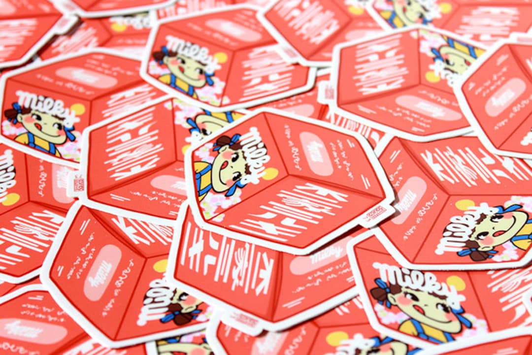 Milky Candy With Peko-chan Art Cube | Waterproof | Anime Aesthetic ...