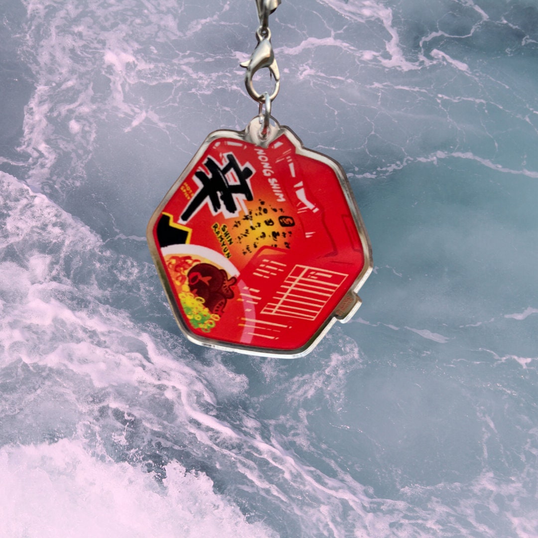 Shin Ramen Double Sided Food Cube Key Chain Kawaii Anime Lover, Otaku ...