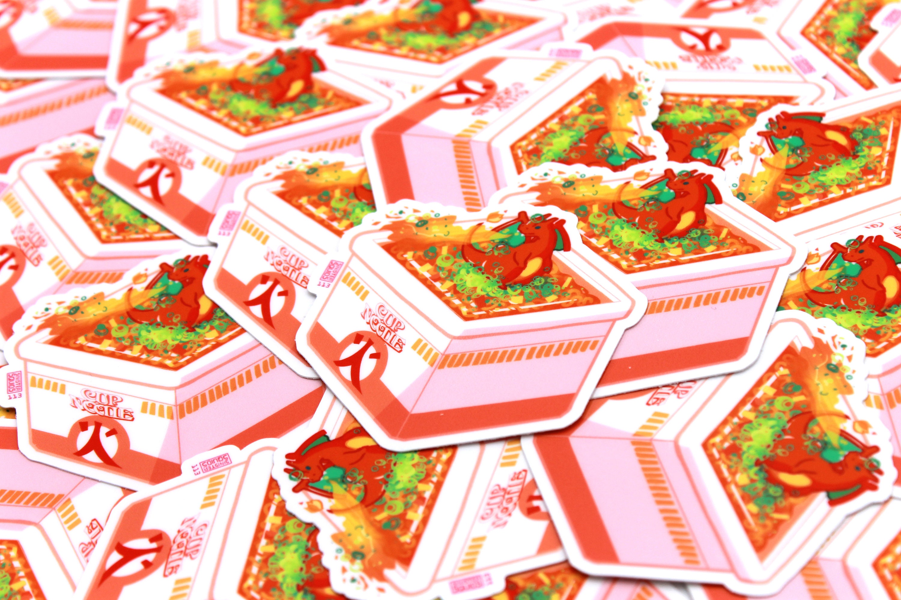 Fire Dragon Pocket Monster Ramen cup of Noodles Cube Water | Etsy