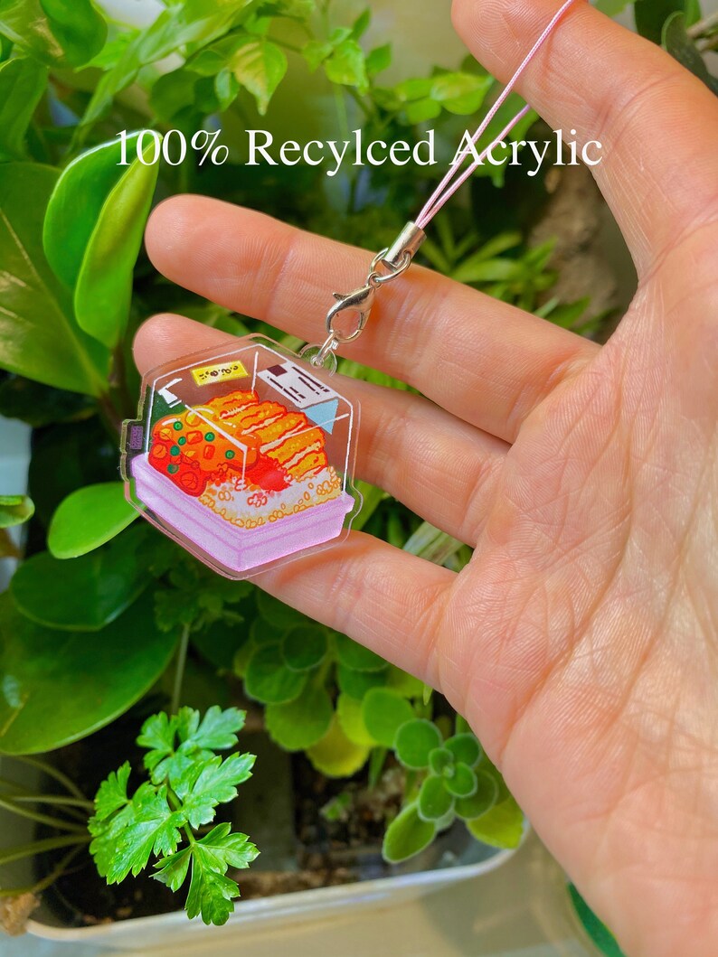 Katsu Curry Bento Double Sided Food Cube Key Chain Kawaii | Etsy
