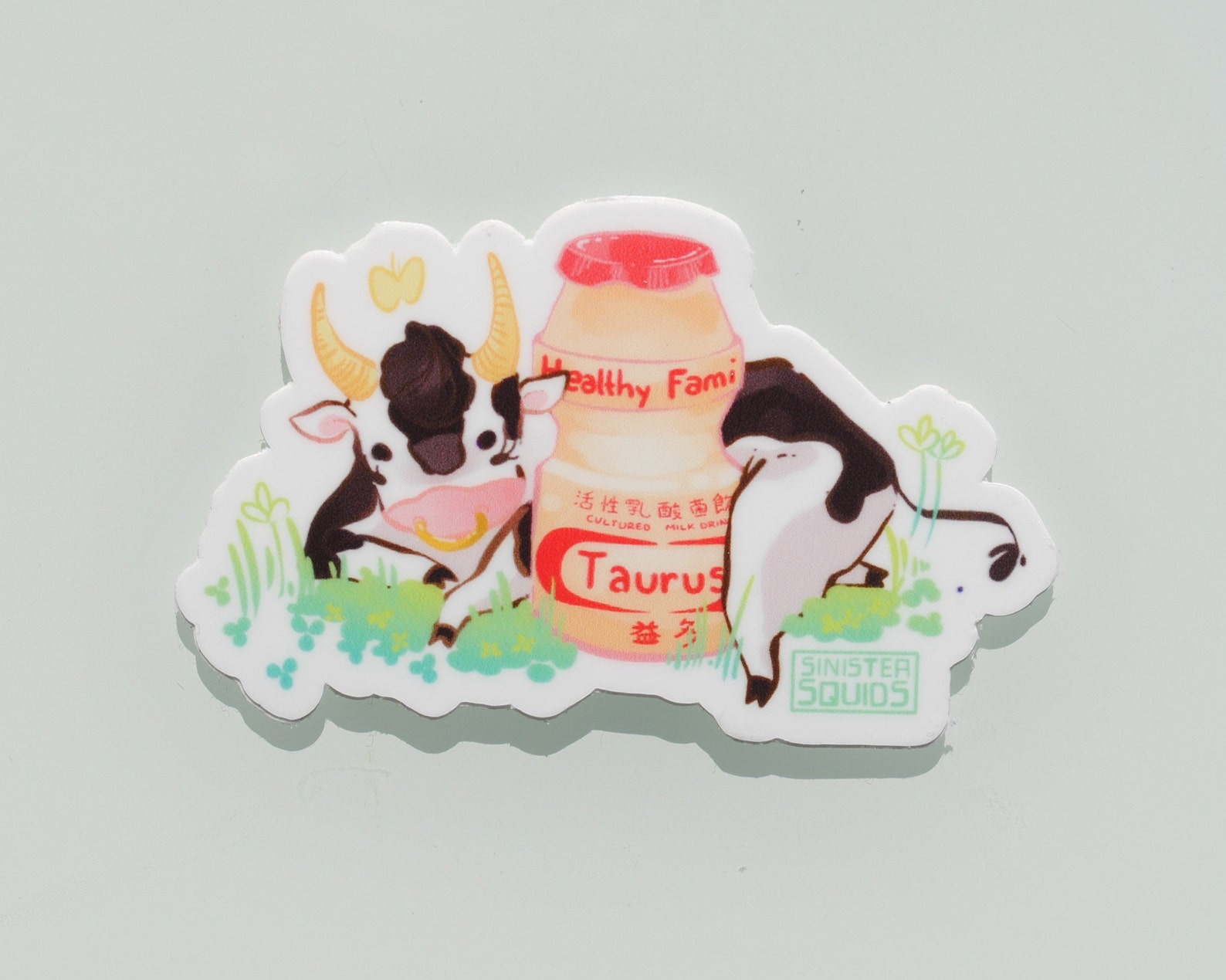 ZODIAC Taurus Sticker X Yakult Japanese Yogurt Drink - Etsy
