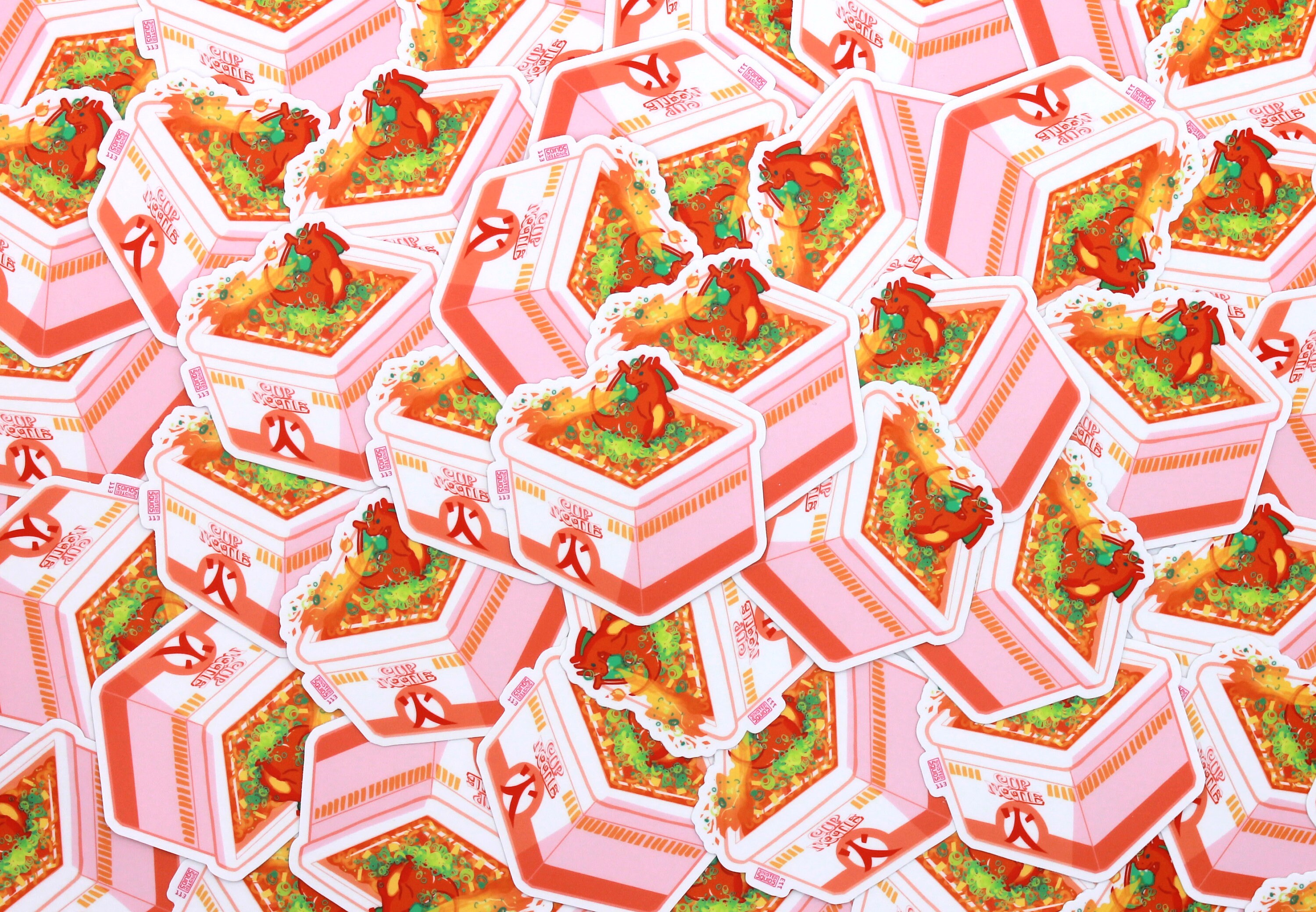 Fire Dragon Pocket Monster Ramen cup of Noodles Cube Water - Etsy