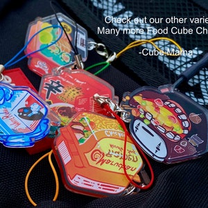 Katsu Curry Bento Double Sided Food Cube Key Chain | Kawaii Anime Lover ...