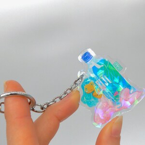 Aquarius | Zodiac Acrylic Keychains | Astrology |holographic Double ...