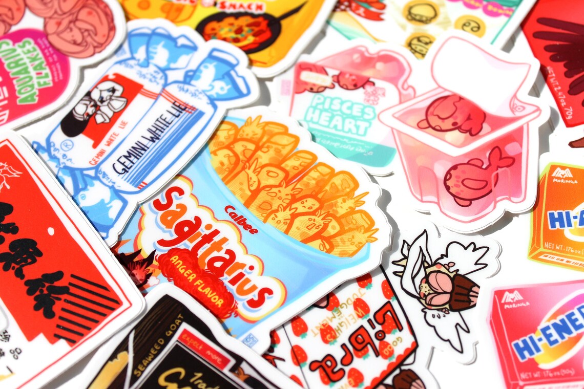 Pisces Zodiac 3 Waterproof Aesthetic Anime Stickers - Etsy