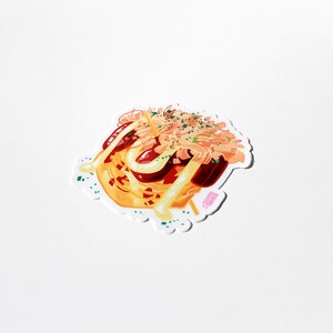 Takoyaki Japanese Street Food | 3" Waterproof Aesthetic Anime Stickers ...