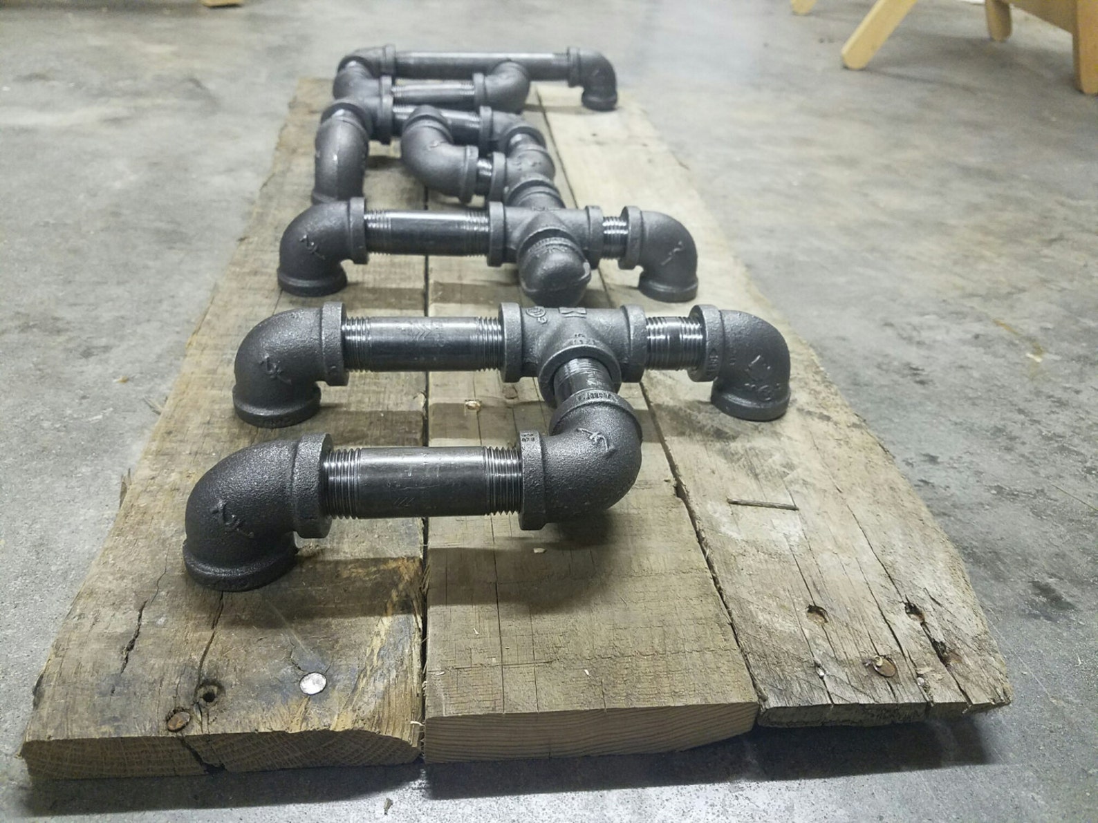 Rustic Black Iron Pipe Signs Custom Made | Etsy