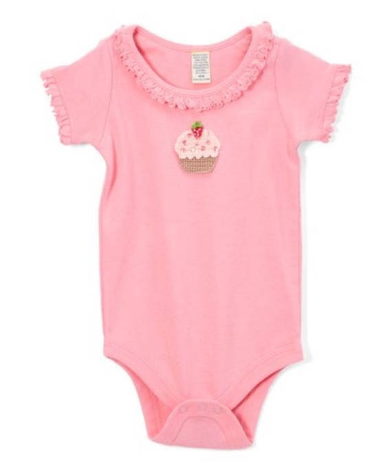 Pink Cupcake Shirt Girls Birthday Outfit Girl's | Etsy