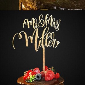 Personalized Wedding Cake Topper, Customized Cake Topper for Wedding ...