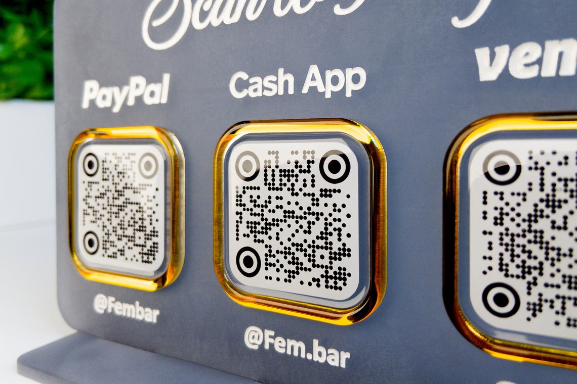 Business Sign Scan to Pay Sign QR Code Sign Social Media - Etsy