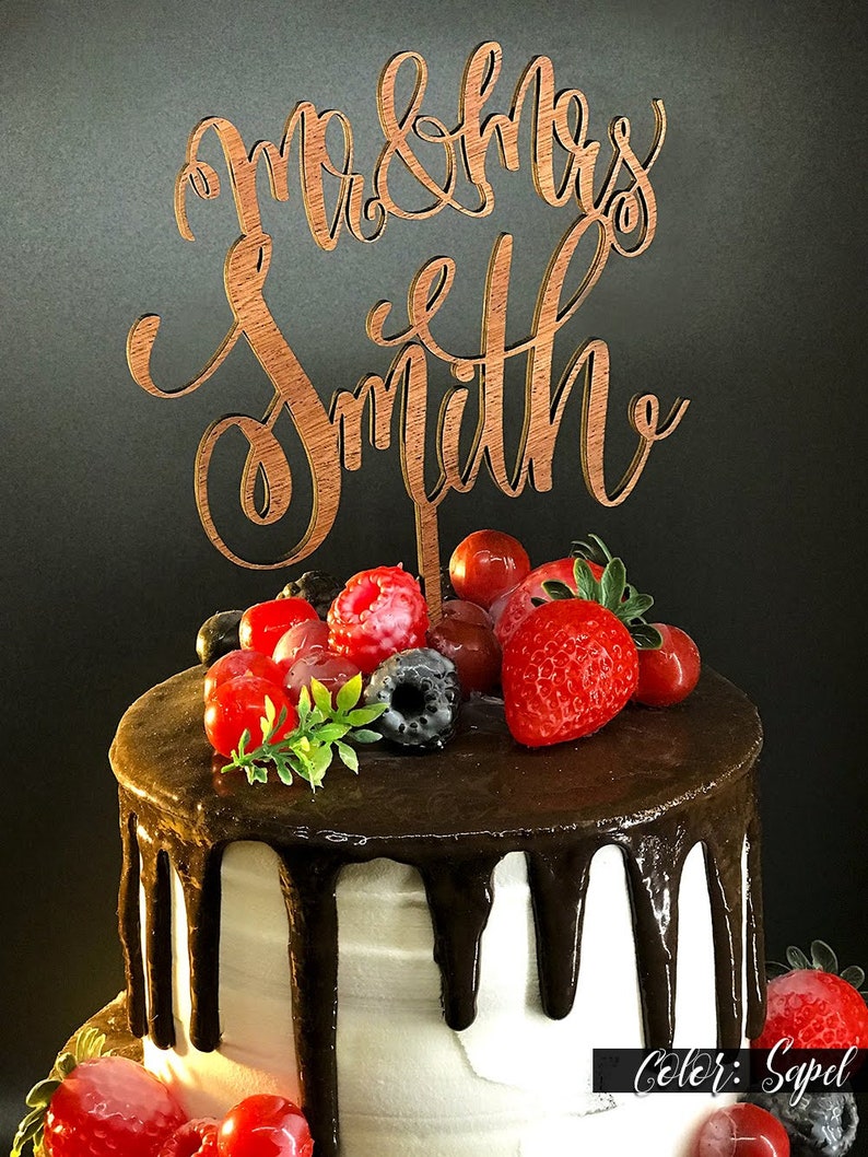 Personalized Wedding Cake Topper Customized Cake Topper for - Etsy