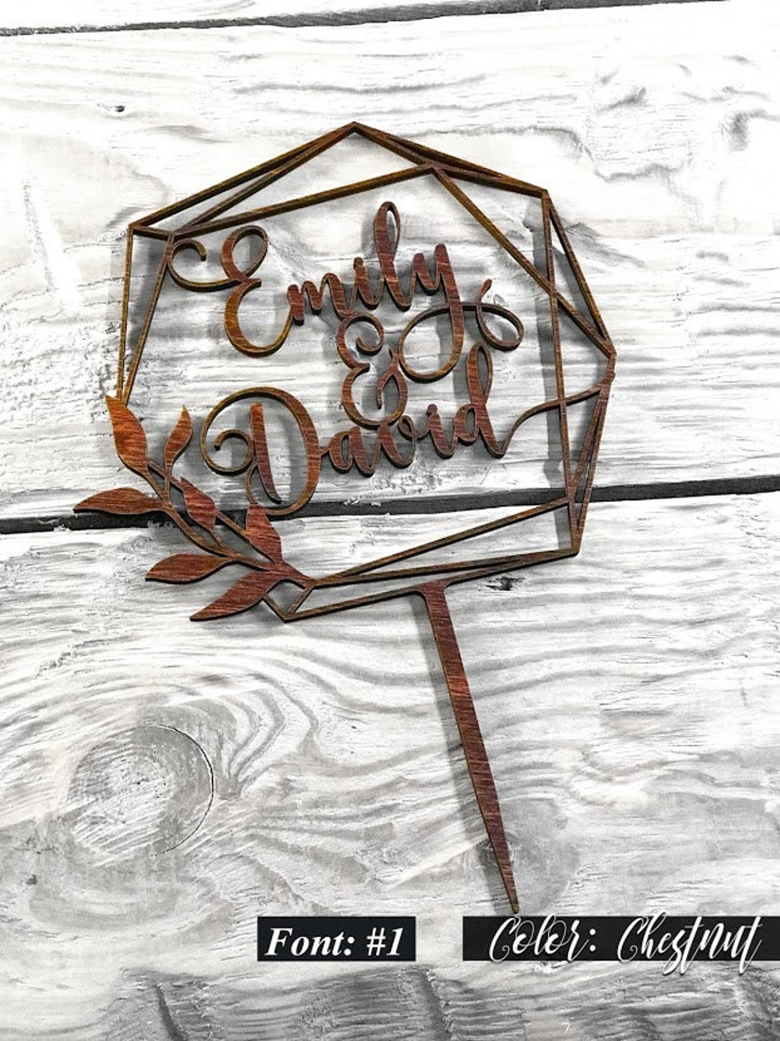 Personalized Wedding Cake Topper Customized Cake Topper for | Etsy