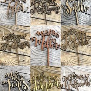 Customized Wedding Cake Topper Personalized Cake Topper for - Etsy