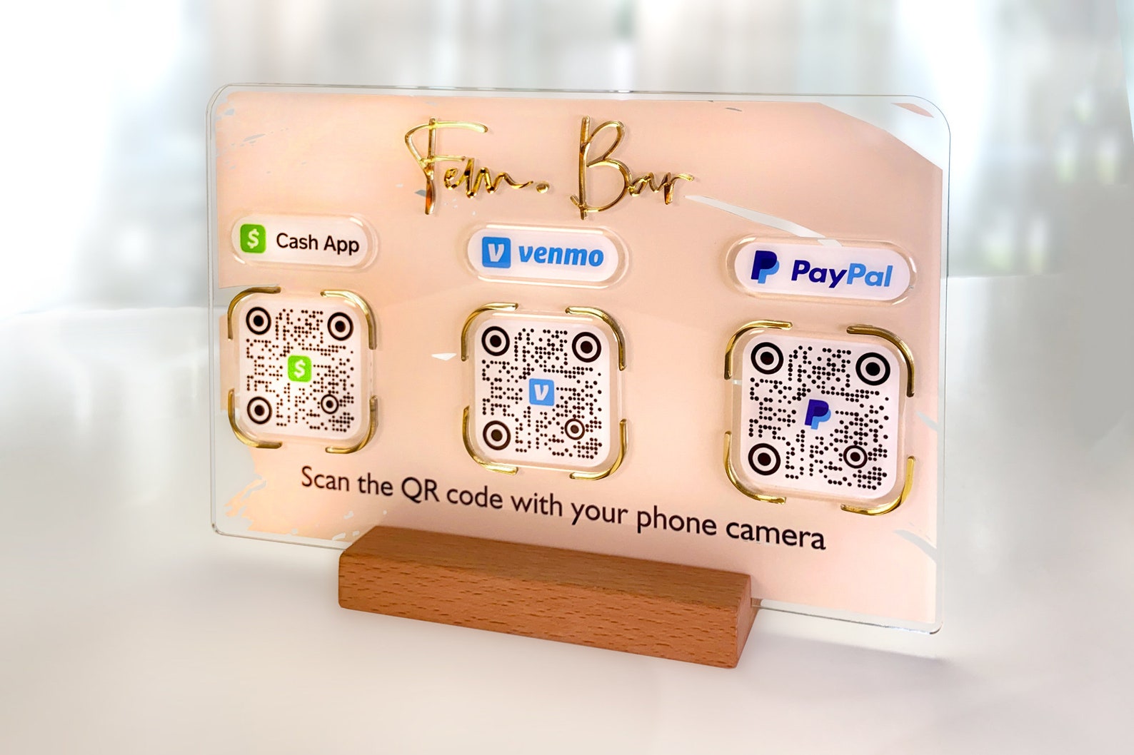 Scan to Pay Sign With 3D Logo Payment Sign Template Venmo - Etsy