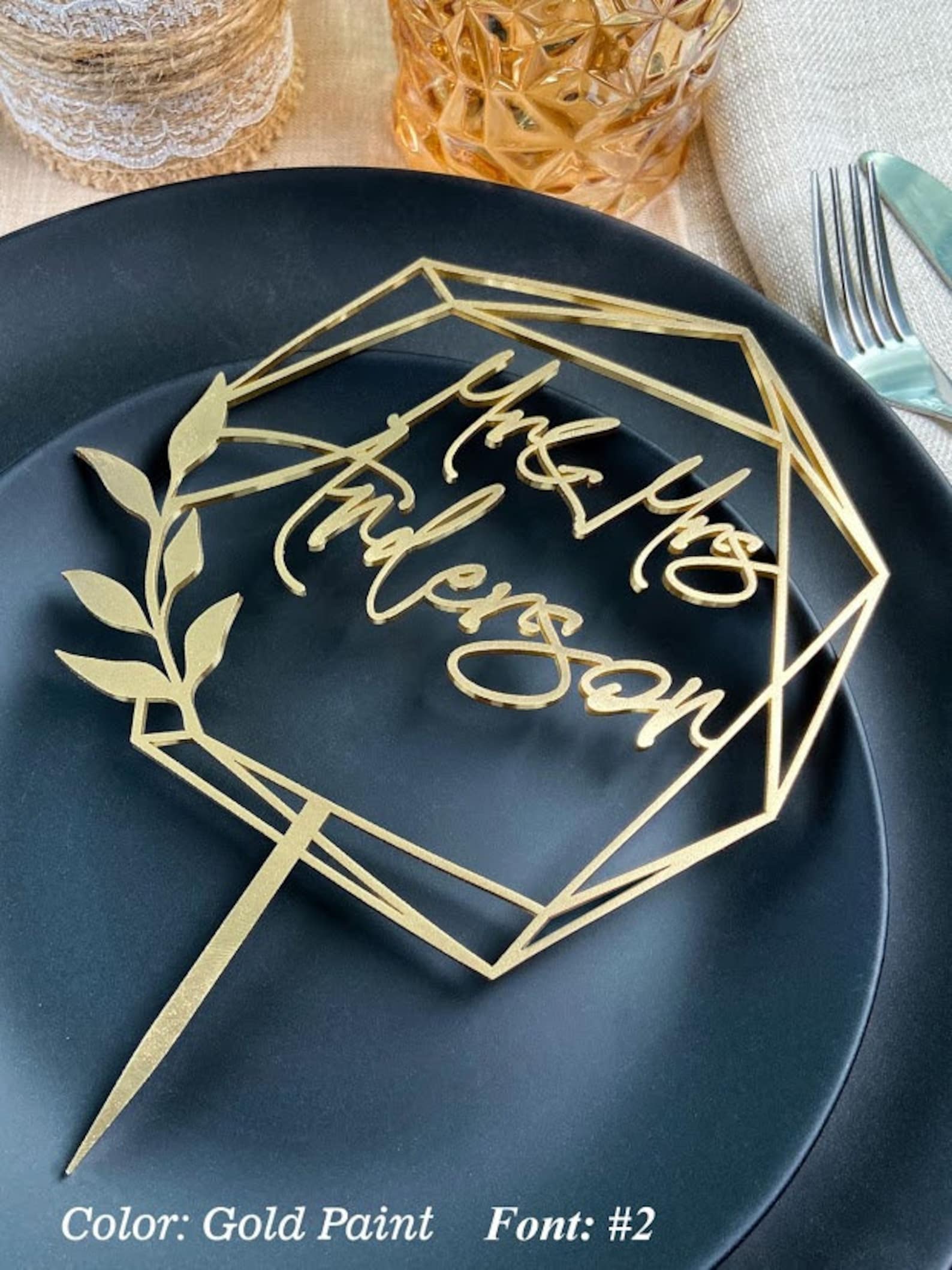 Personalized Wedding Cake Topper Customized Cake Topper for | Etsy