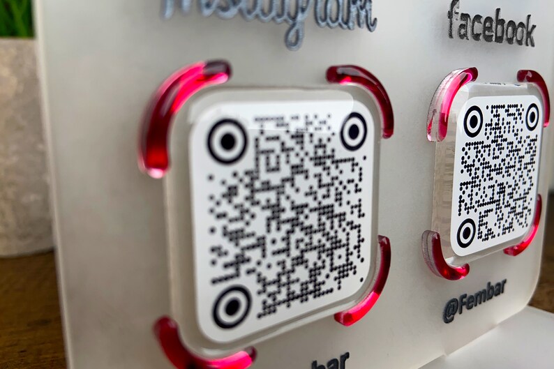 QR Code Mini Sign, Social Media Sign, Scan to Pay Sign, Cashapp Sign ...