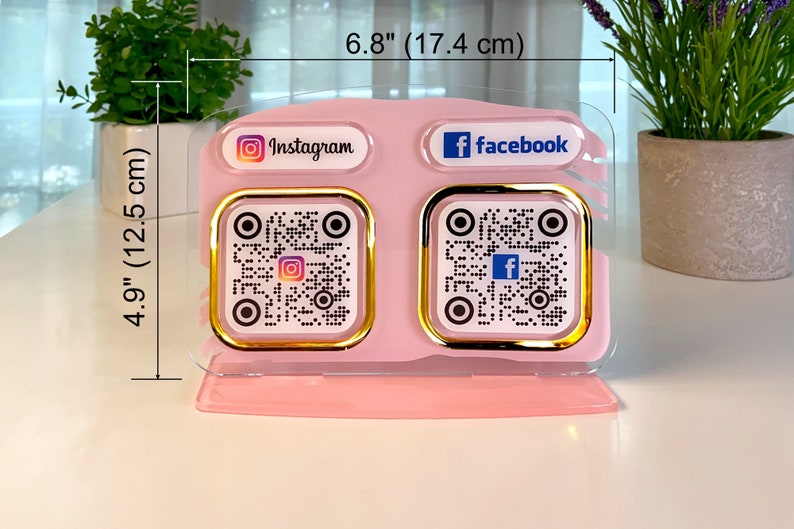 QR Code Sign With 3D Logos and Two 3D QR Codes Scan to Pay - Etsy