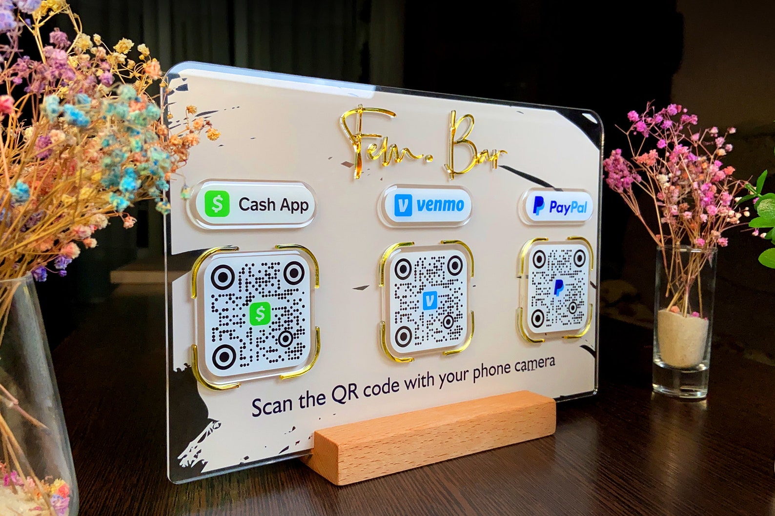 Scan to Pay Sign With 3D Logo Payment Sign Template Venmo - Etsy