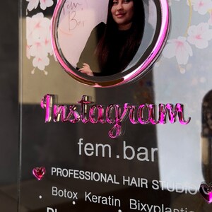 Qr Code Mini Sign, Social Media Sign, Instagram Sign, Scan to Pay Sign ...