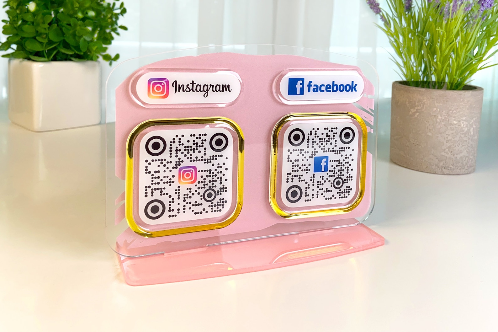 QR Code Sign With 3D Logos and Two 3D QR Codes Scan to Pay - Etsy
