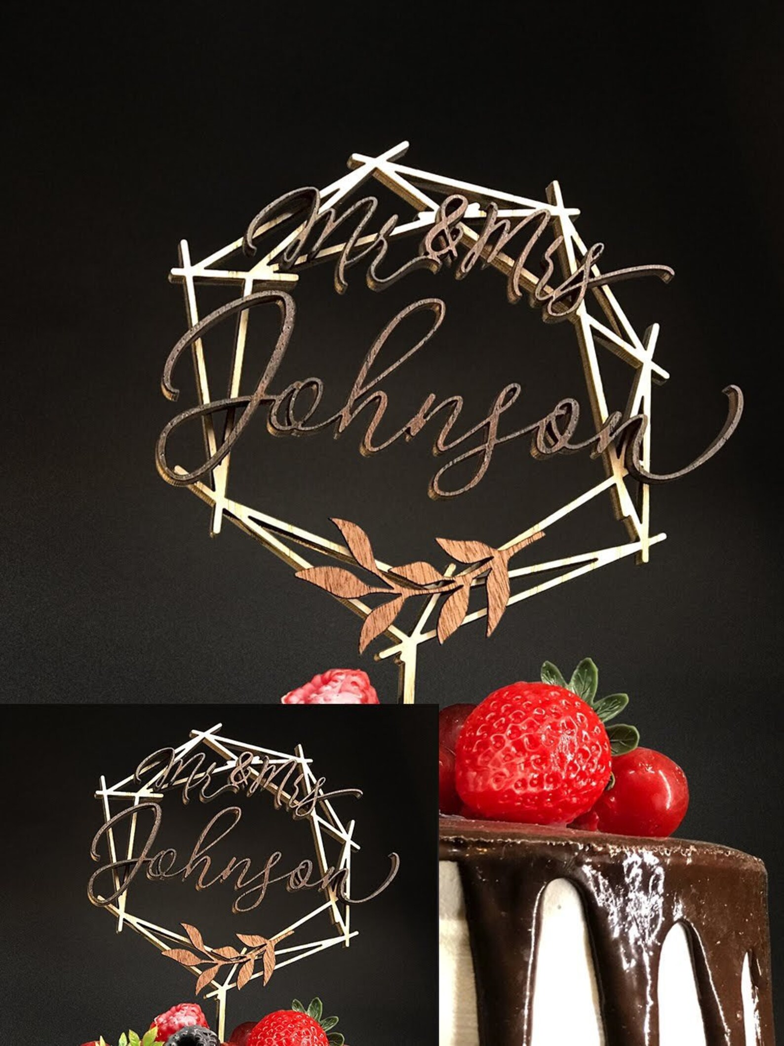 Personalized Wedding Cake Topper Customized Cake Topper for | Etsy