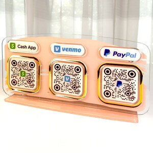 Scan to Pay Sign With 3D Logos and QR Code Sign Social Media Sign ...