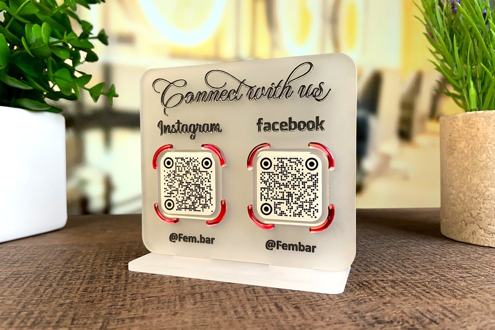 QR Code Mini Sign, Social Media Sign, Scan to Pay Sign, Cashapp Sign ...