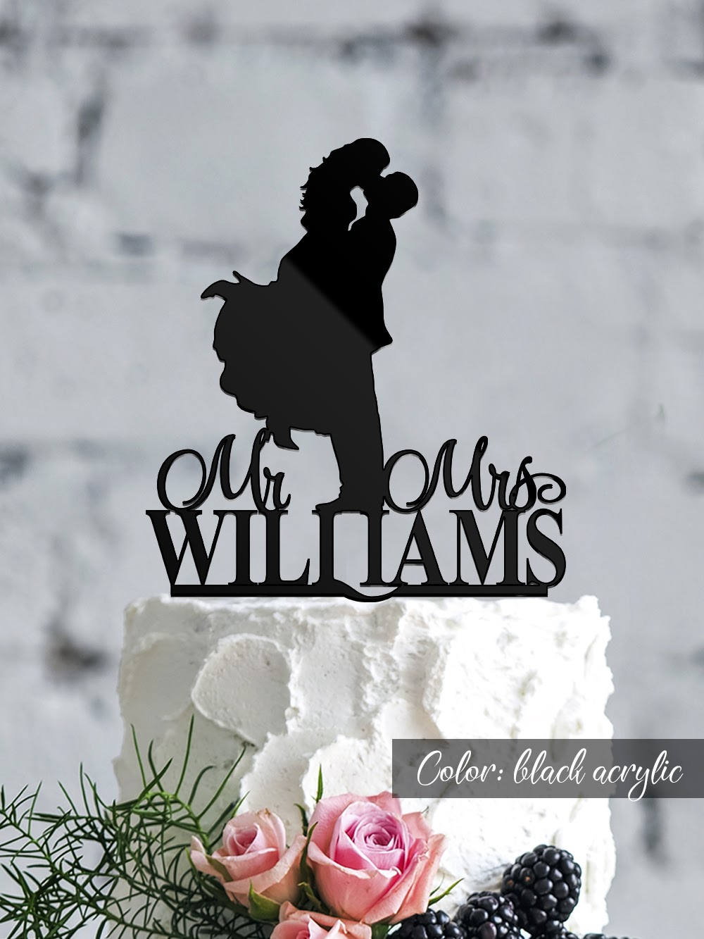 Wedding Cake Topper. Mrs and Mrs Cake Topper. Custom Wedding Cake ...