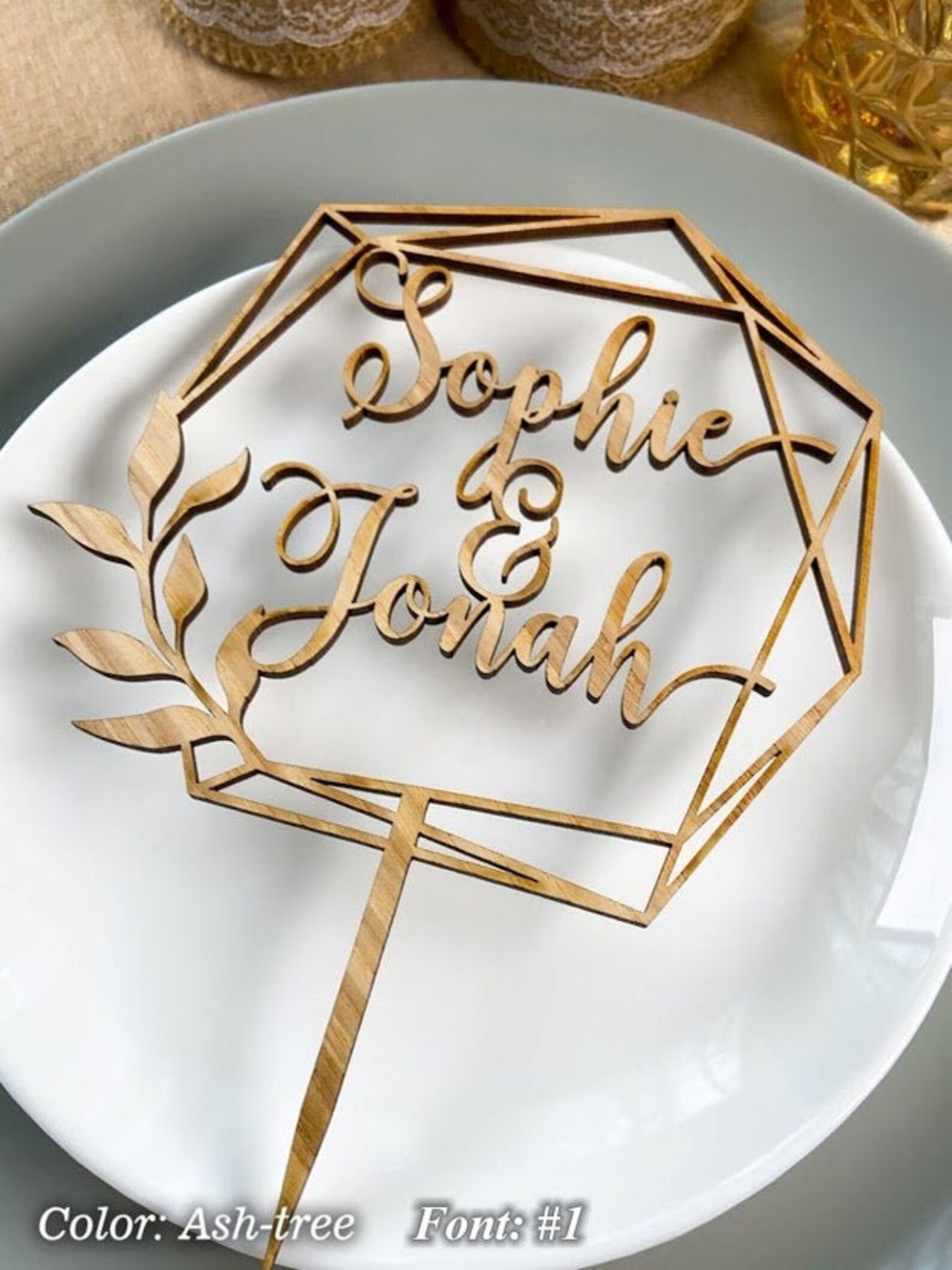 Personalized Wedding Cake Topper Customized Cake Topper for | Etsy