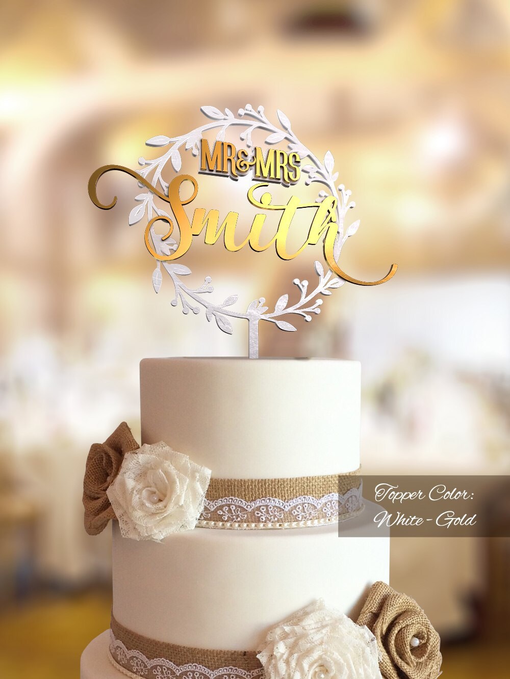 Rustic Wedding Cake Topper. Rustic Wedding Decor. Rustic Cake - Etsy