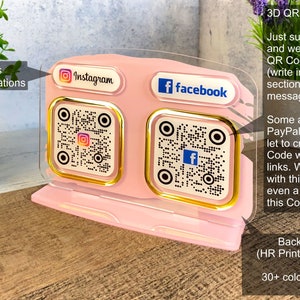 QR Code Sign With 3D Logos and Two 3D QR Codes, Scan to Pay Sign ...