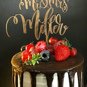Personalized Wedding Cake Topper, Customized Cake Topper for Wedding ...