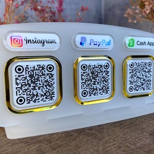 QR Code Sign and QR Code Stickers Combo, Mini Scan to Pay Sign, Cashapp ...