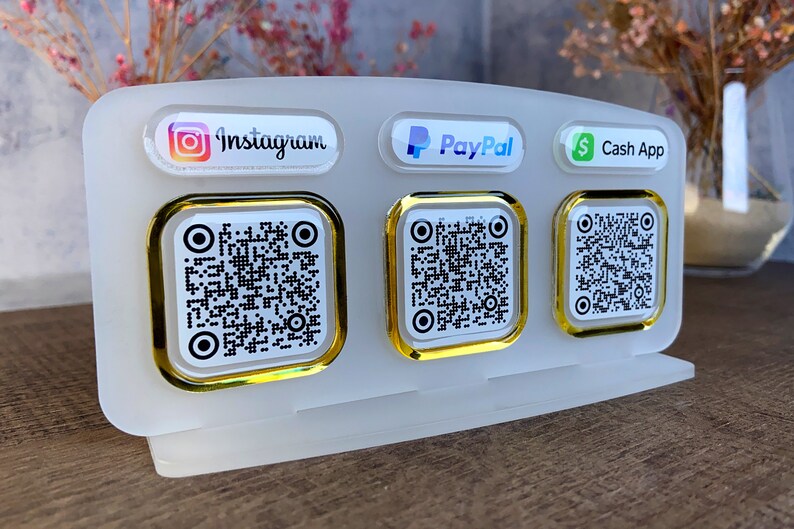 QR Code Sign and QR Code Stickers Combo Mini Scan to Pay - Etsy