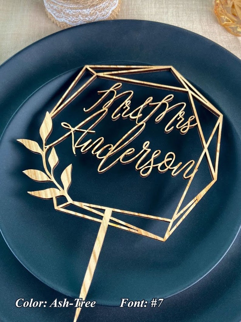 Personalized Wedding Cake Topper Customized Cake Topper for | Etsy