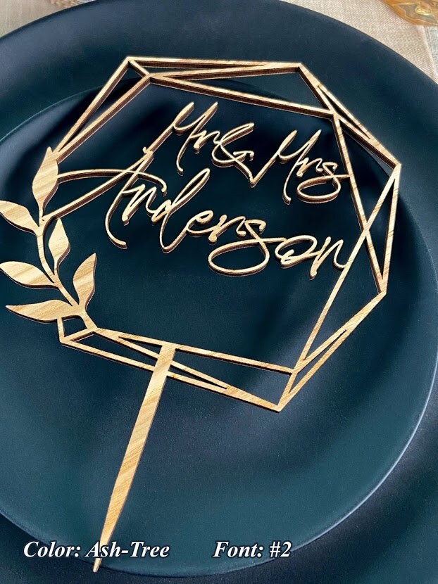 Personalized Wedding Cake Topper Customized Cake Topper for | Etsy
