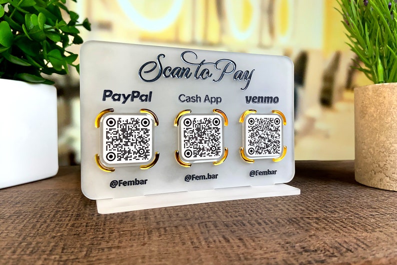 Scan to Pay Sign QR Code Sign Social Media Sign Social - Etsy