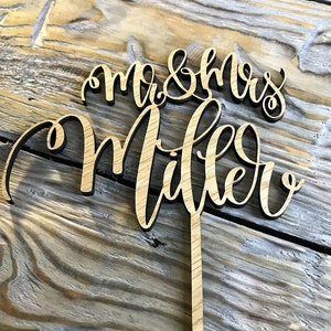 Personalized Wedding Cake Topper, Customized Cake Topper for Wedding ...