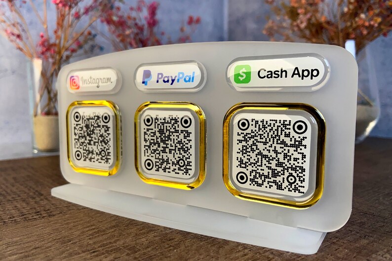 QR Code Sign and QR Code Stickers Combo Mini Scan to Pay - Etsy