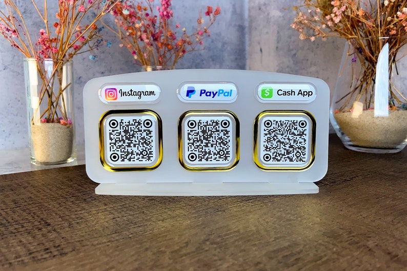 QR Code Sign and QR Code Stickers Combo Mini Scan to Pay - Etsy