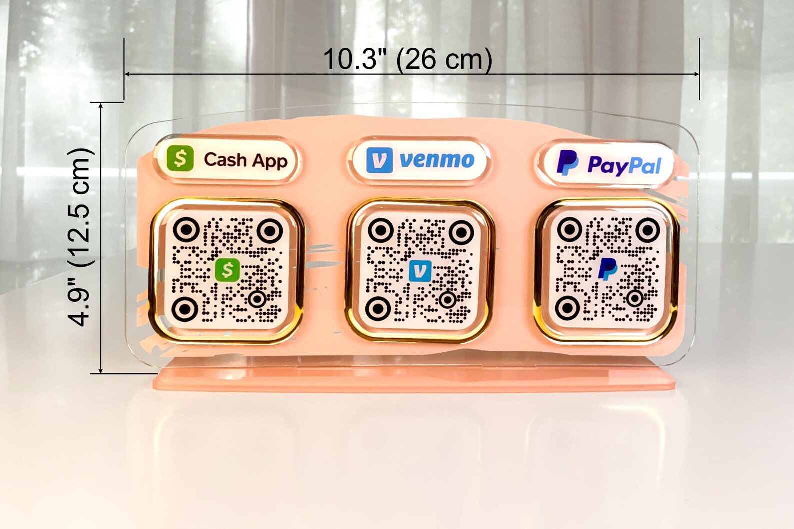 Scan to Pay Sign With 3D Logos and QR Code Sign Social Media - Etsy