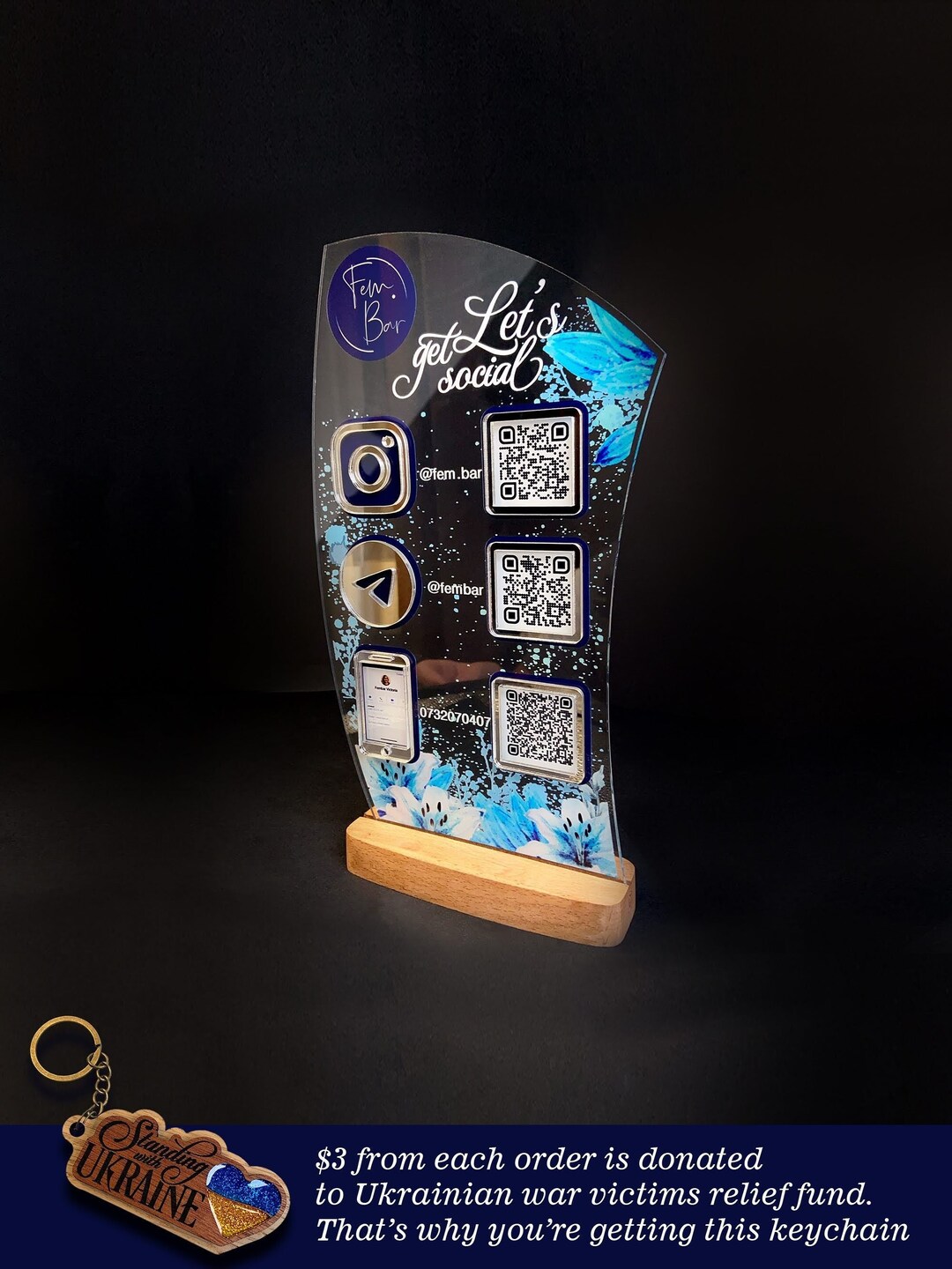 Custom Social Media Sign, Multi Social Media Icons Sign, Business ...