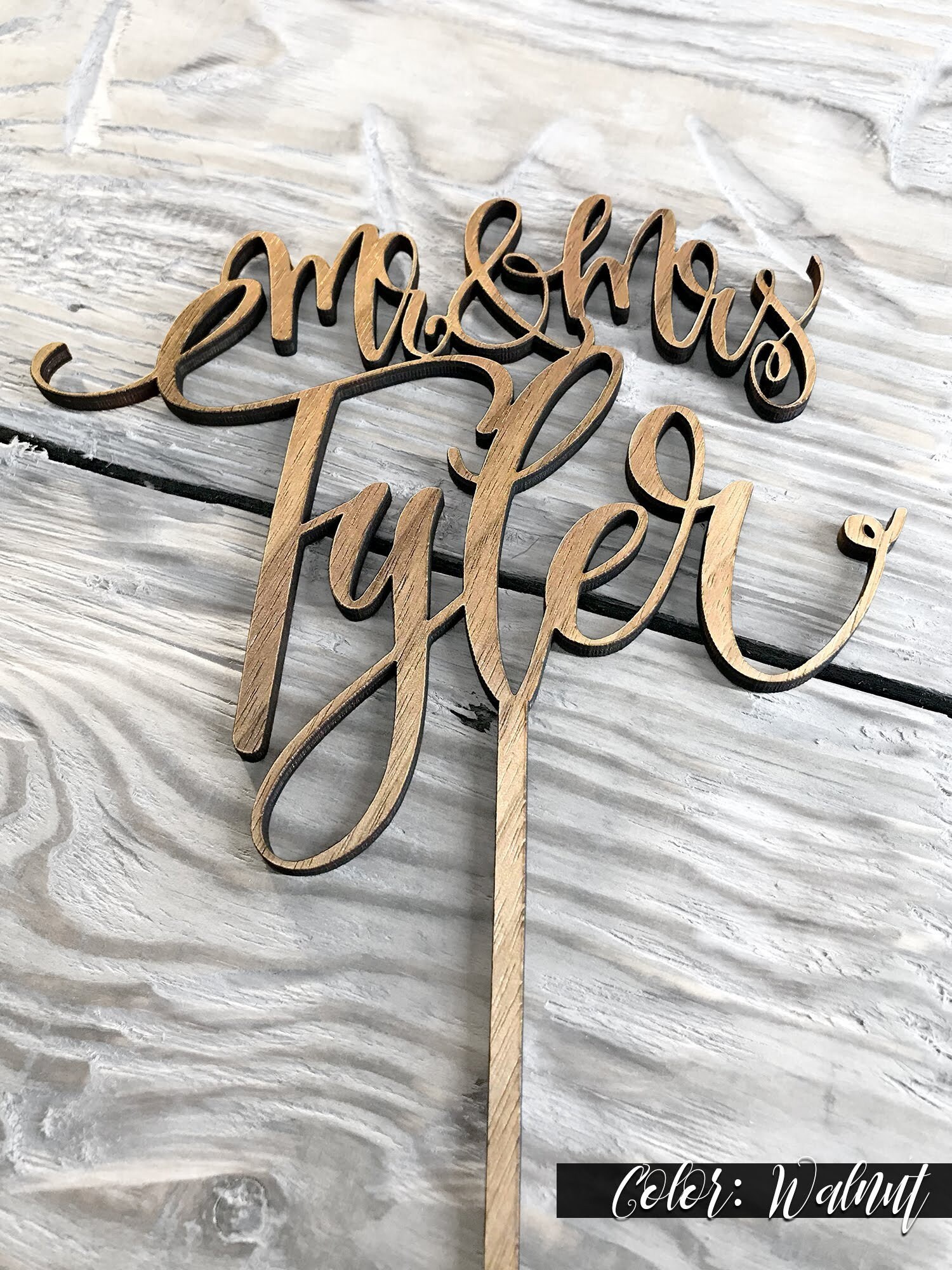 Personalized Wedding Cake Topper, Customized Cake Topper for Wedding ...