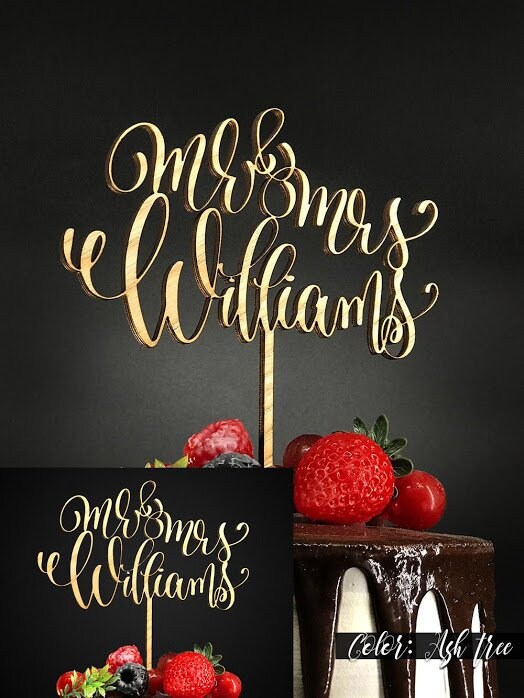Personalized Wedding Cake Topper Customized Cake Topper for - Etsy