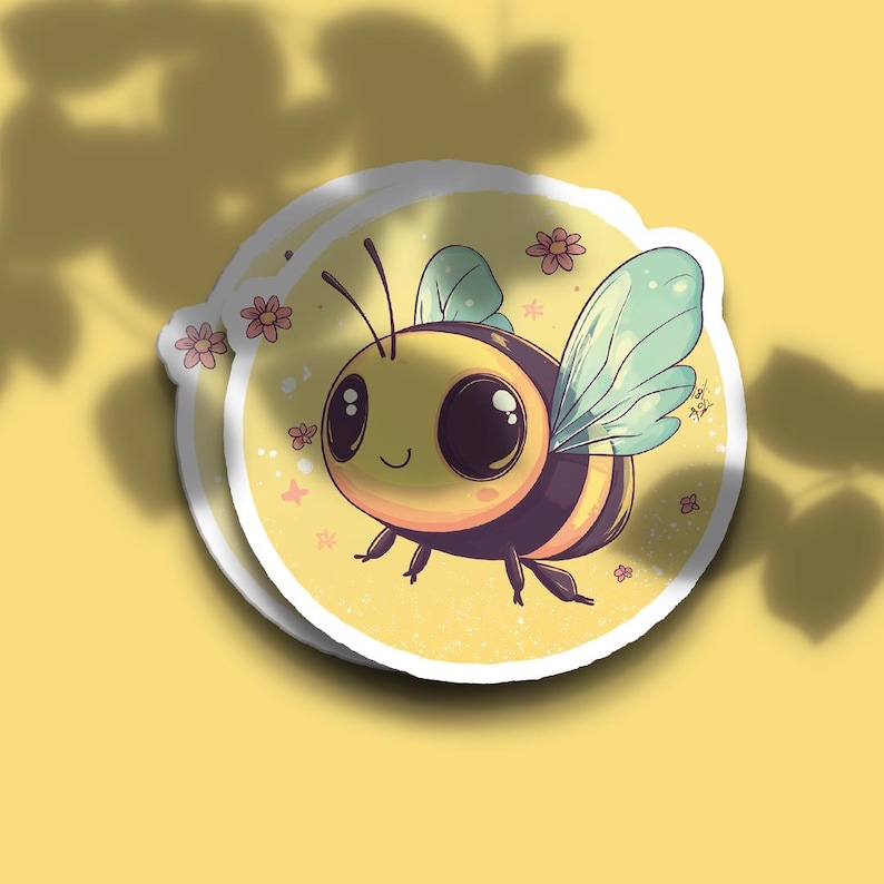 Bumble Bee Vinyl Sticker – Waterproof Laptop Decal - Etsy