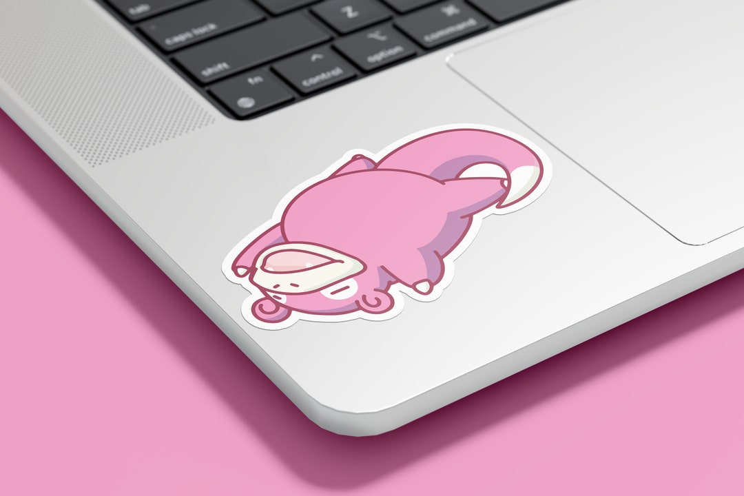 Slowpoke Sticker - Cute Pokemon Sticker for Laptop or Water Bottle ...