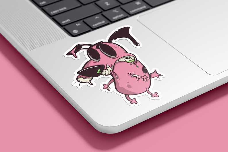 Courage the Cowardly Dog Sticker Cartoon Network Edgy - Etsy