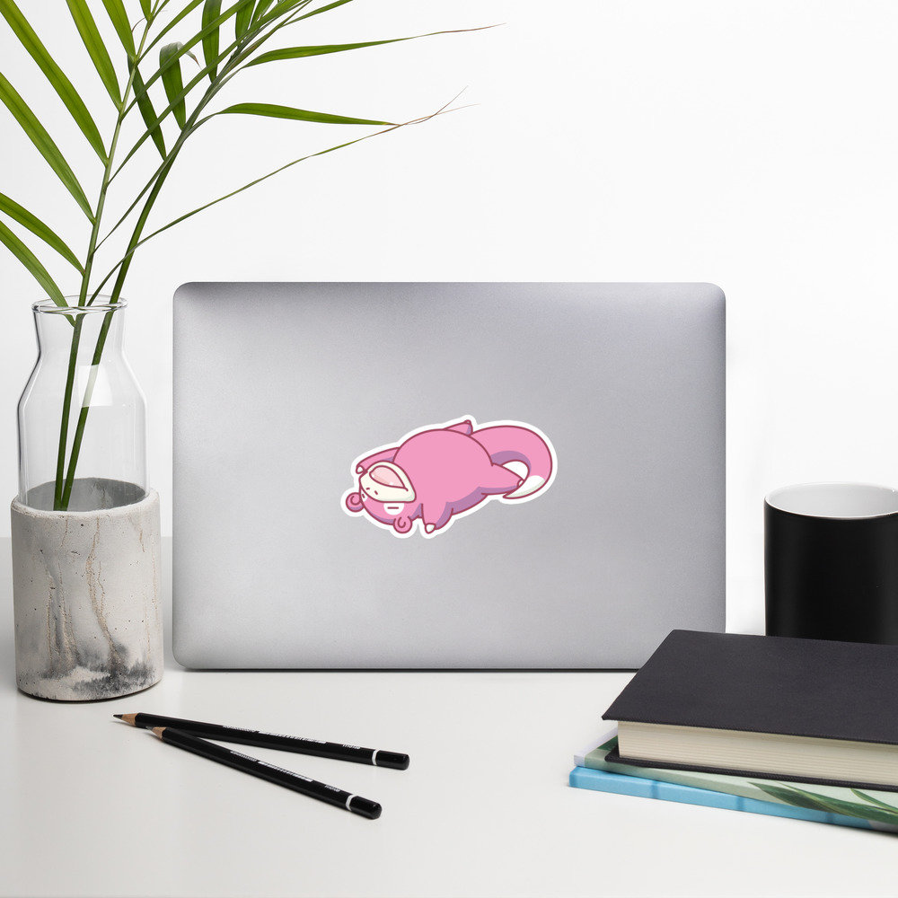 Slowpoke Sticker Cute Pokemon Sticker for Laptop or Water Bottle Vinyl ...